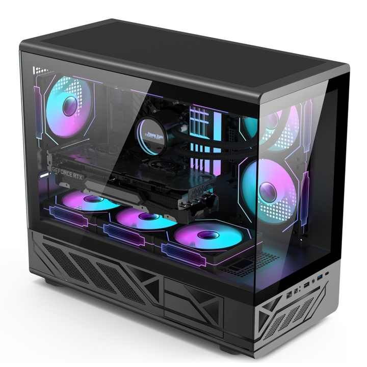 New Style Gamer Pc Case Cpu Rgb Table Glass Pc Gaming Micro Atx ...