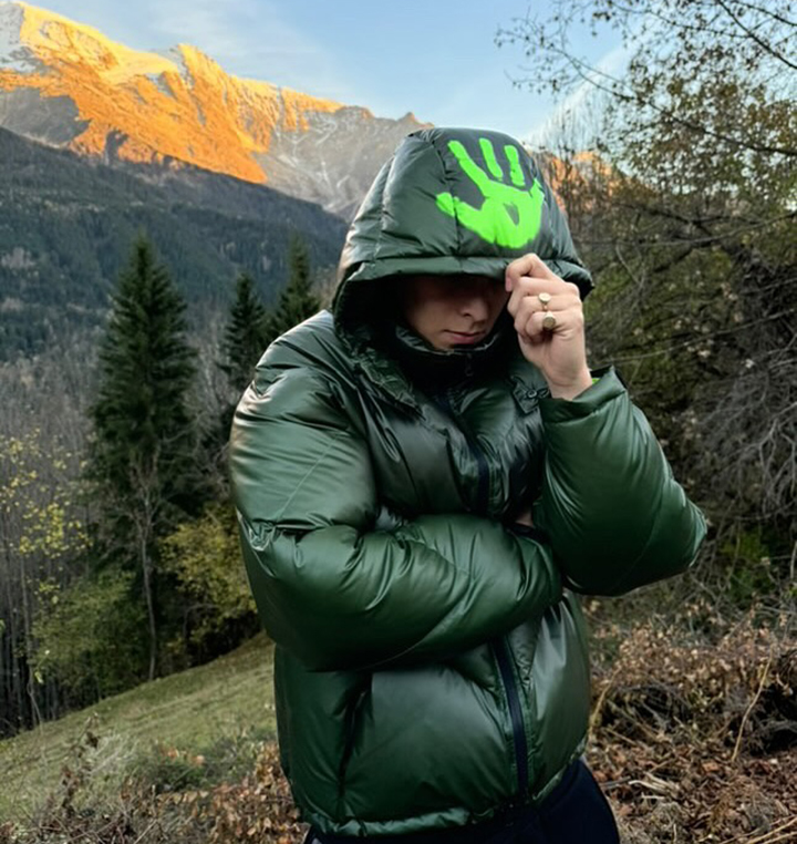 Men Winter Streetwear Thermochromic Jacket Rain Heat Reactive Puffer ...