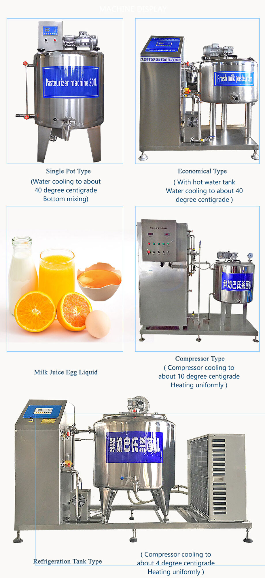 400l 1000l Double Bottom Egg Milk Pasteurization Pasteurizing Tank For Ice Cream - China ...