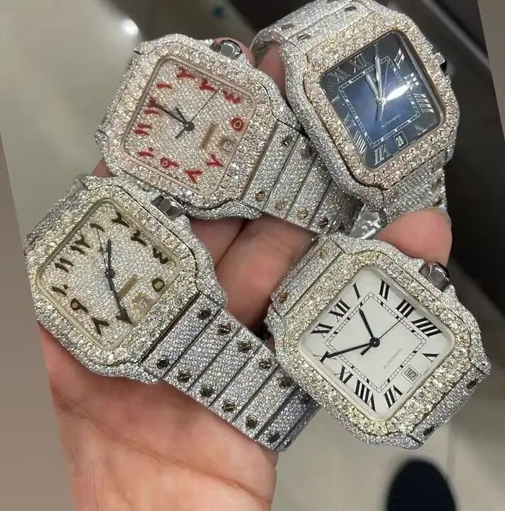 Wholesalefamous Brand Real Moissanite Watch Vvs1 For Luxury Hip Hop ...