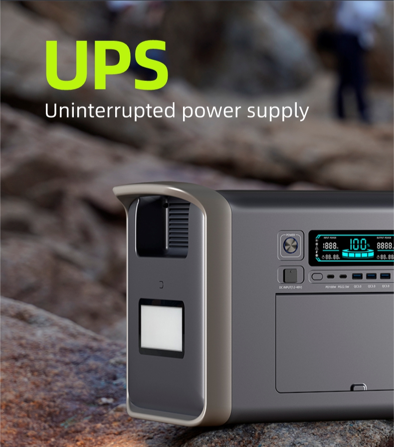 110v/220v Ac Dc Solar Generator 1000w 2000w Solar Camping Electric ...