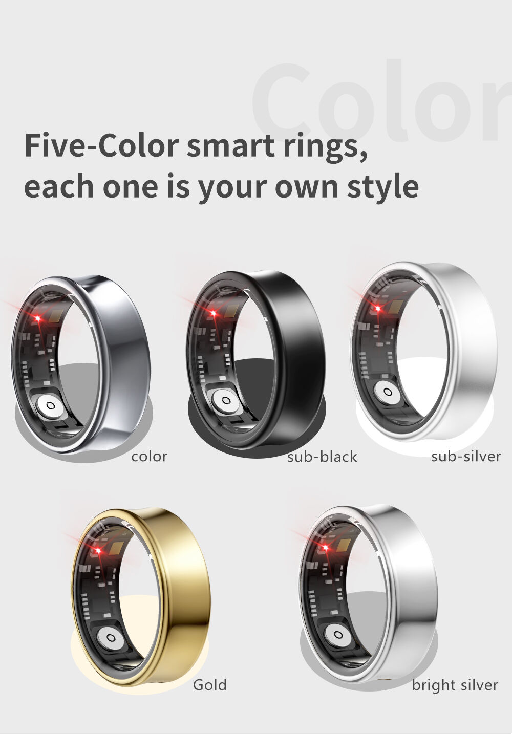 Buy China Wholesale 2025 Sr05 Titanium Smart Rings With Health Tracke ...