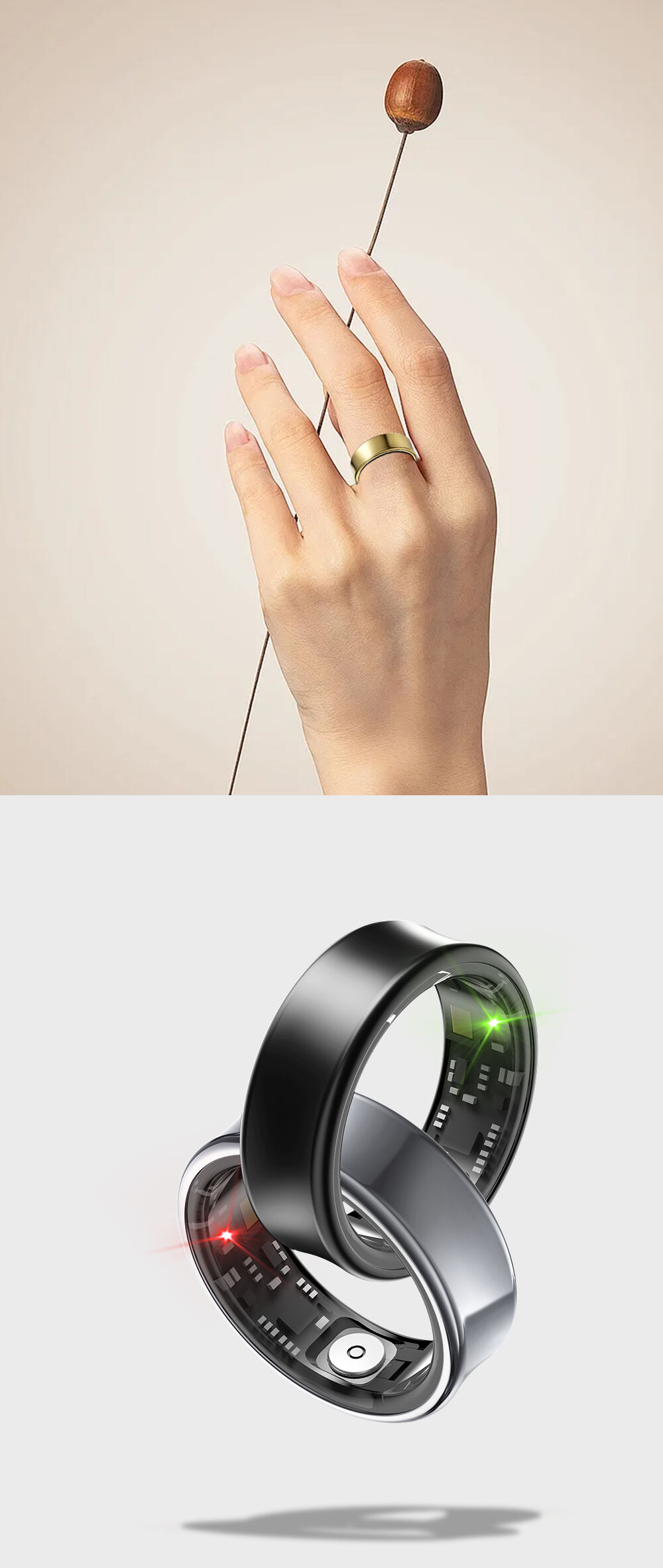 Buy China Wholesale 2025 Sr05 Titanium Smart Rings With Health Tracke ...