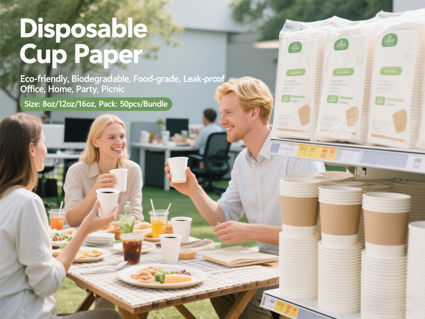 Hot-selling At Factory Price 12oz Disposable Printed Paper Coffee Cups ...