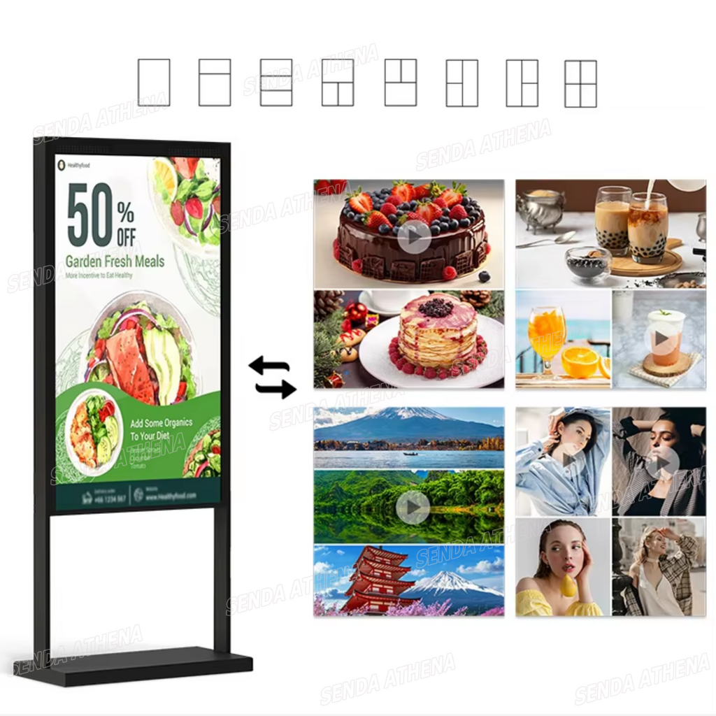 Bulk Buy China Wholesale 55 Inch Single-sided Hanging Window Digital ...