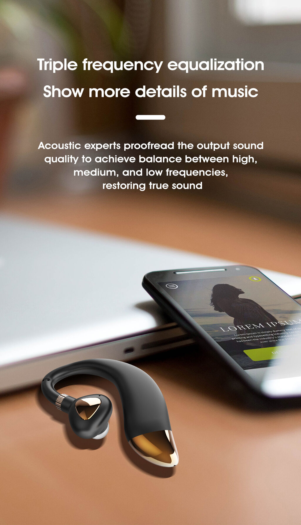 Buy China Wholesale Clear Talk Behind-ear Business Mono Earbuds ...