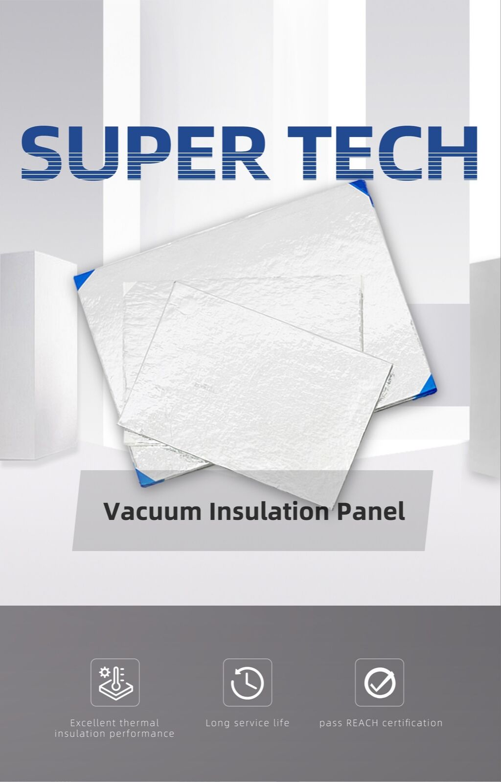 Eco-friendly Non-toxic Custom-shaped Vacuum Insulation Panel (shape ...