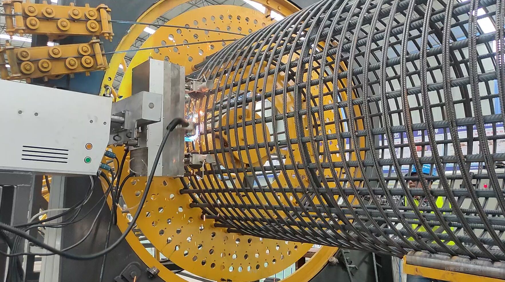 Cnc Steel Bar Cage Roll Welding Machine Lygh-1500~3000 Steel Cage Pile ...