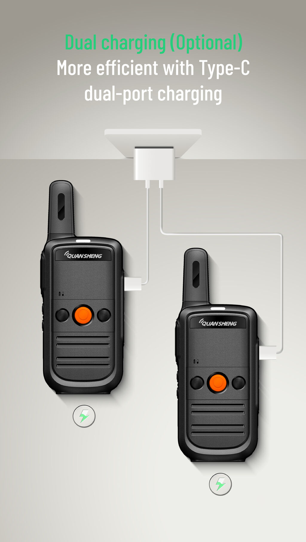 Tg-f1 Slim Body 2w Portable Fm Transceiver Walkie Talkie Two Way Radio ...