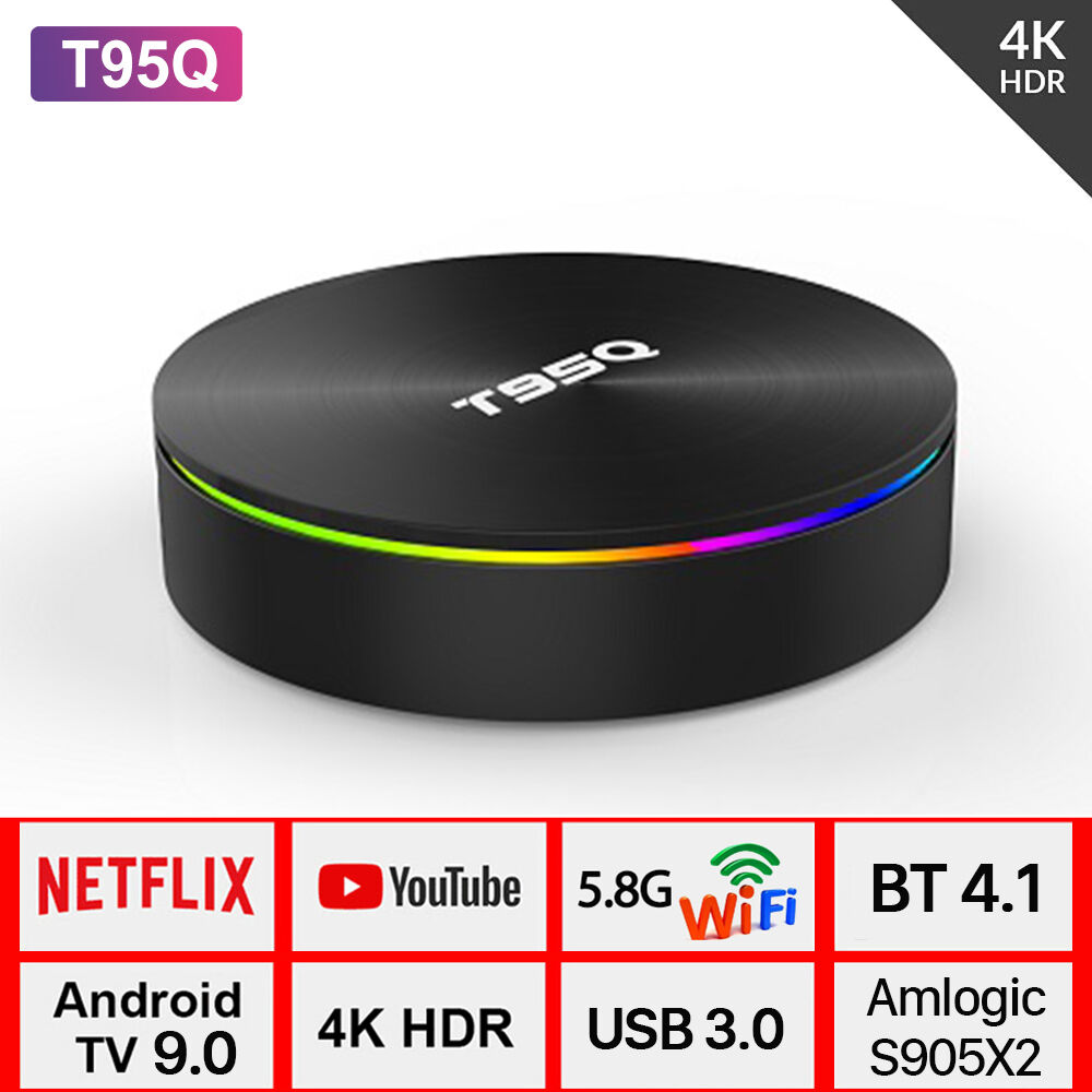 T95q 4k Tv Box Amlogic S905x2 4gb Ram 64gb Rom Meide Player 2.4g&5.8g ...