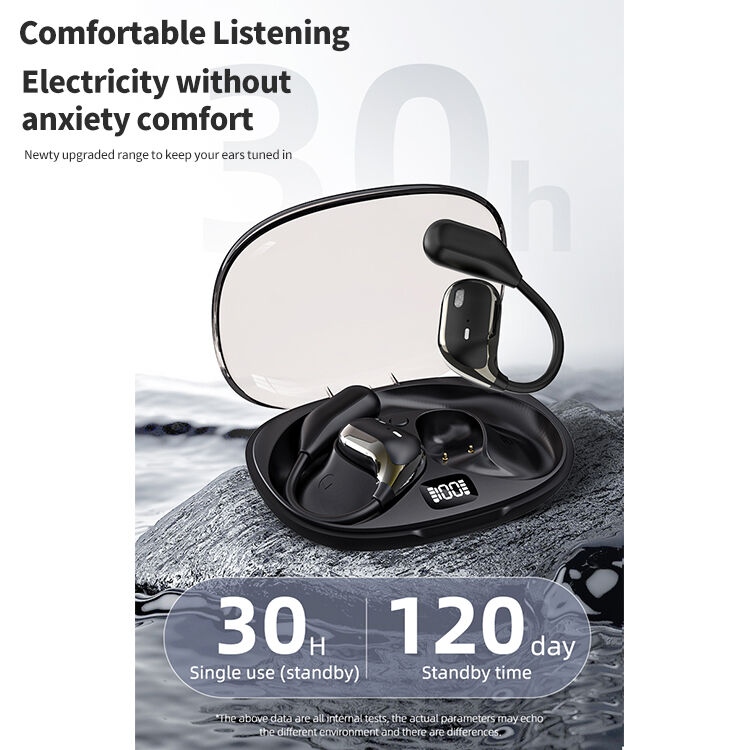 Open-ear Sports Wireless Earbuds With Led Battery Indicator Non-noise ...