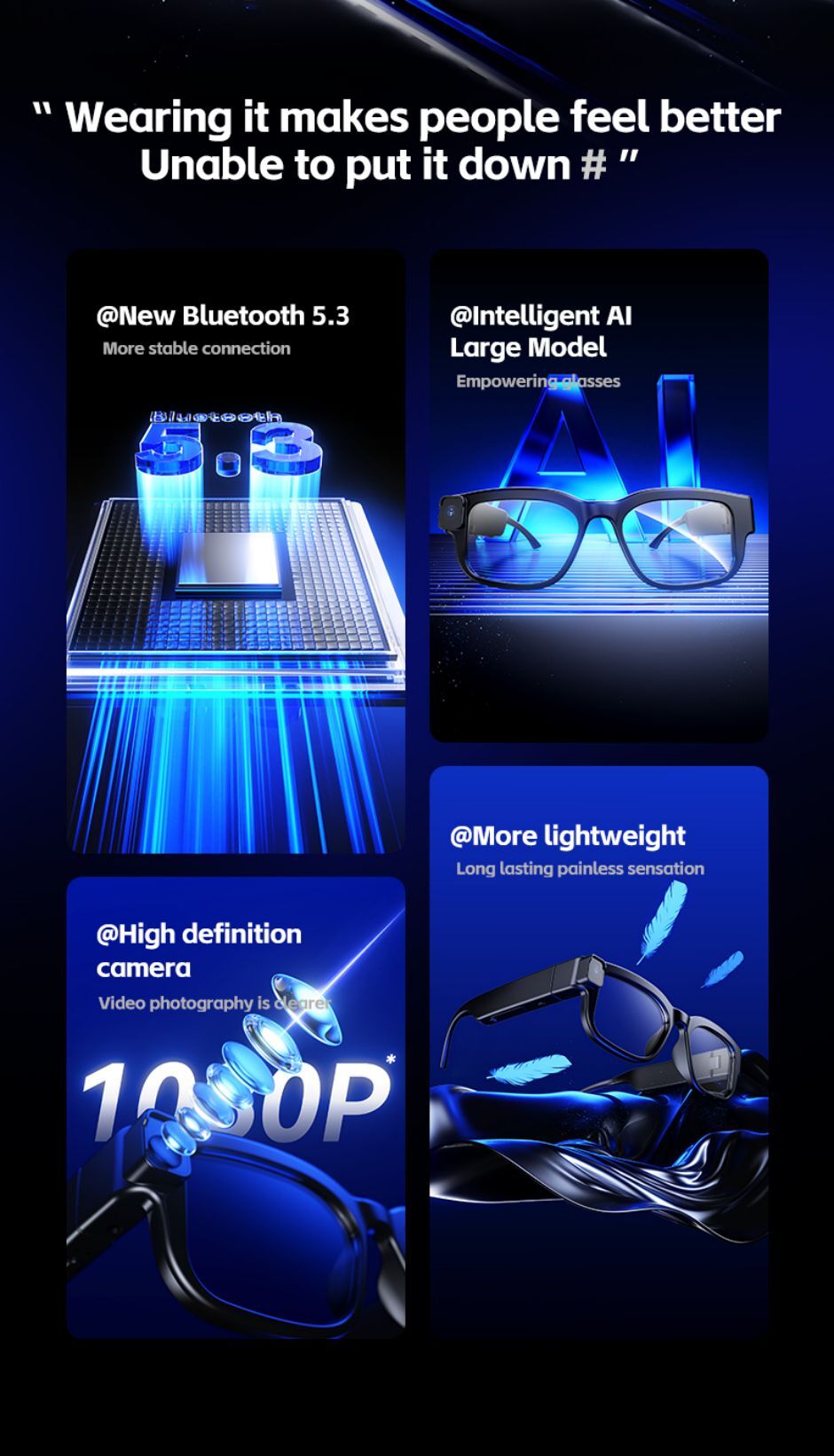 Bulk Buy China Wholesale Smart Dv Glasses/bluetooth Camera Glasses ...