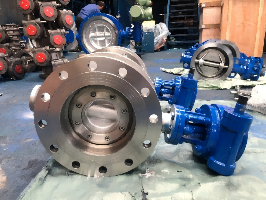 Bubble Tight Seal Double Offset Design Butterfly Valve Chemical Plant ...
