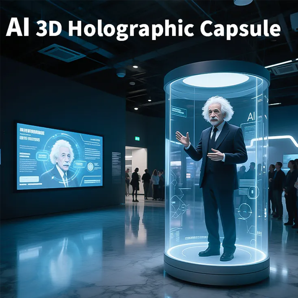 21.5" 75"interactive 3d Ai Holographic Human Display For Retail, Events ...