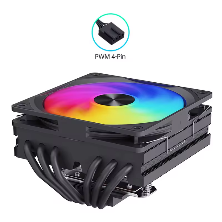 6 Rgb Led Air Cooling Fans 120mm Cpu Cooling For Amd Motherboards ...