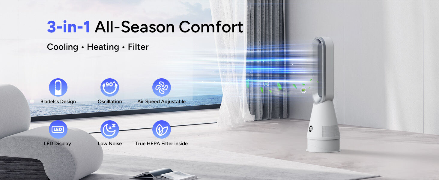 Buy China Wholesale 3 In 1 Tower Fans Cooler And Heater Bladeless ...