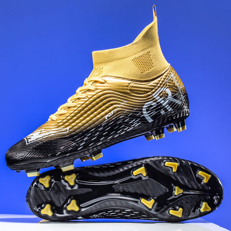 High-ankle Football Boots With Enhanced Stability And Breathable Knit ...