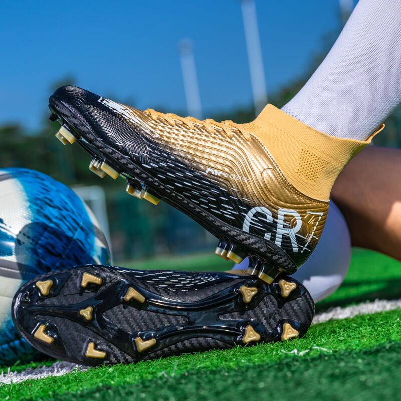 High-ankle Football Boots With Enhanced Stability And Breathable Knit ...