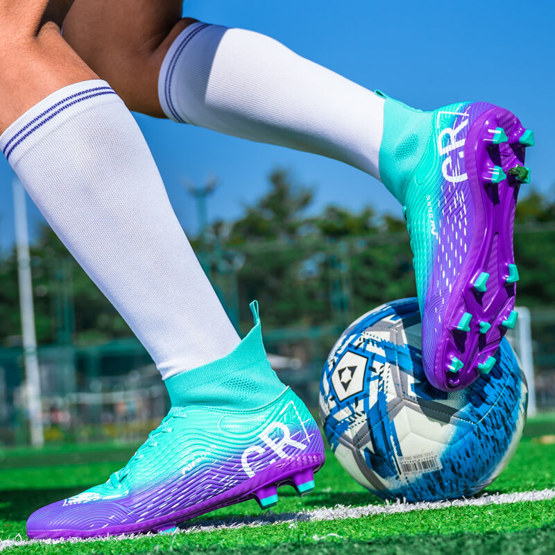 High-ankle Football Boots With Enhanced Stability And Breathable Knit ...