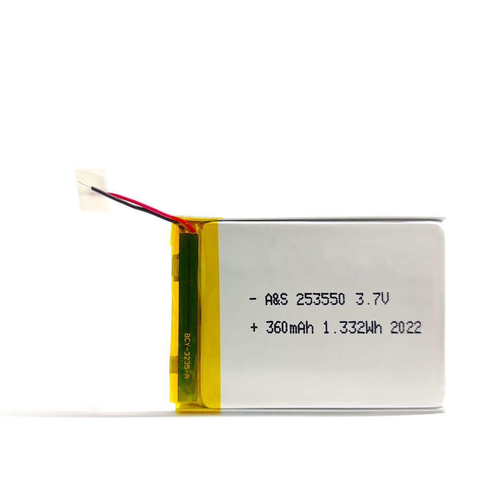 Lightweight And Compact 253550 3.7v 360mah Polymer Battery - Ul1642/cb ...