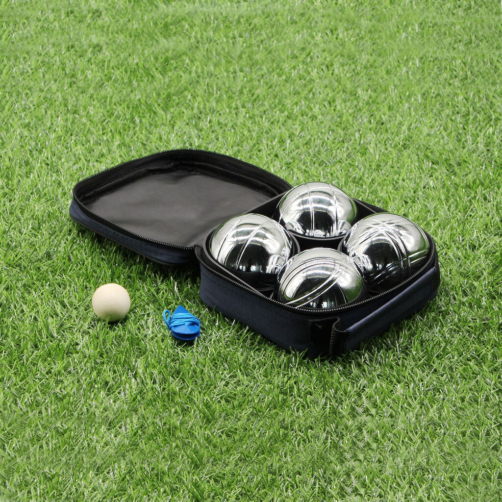 4-piece Outdoor Game Petanque Boules Set Fitness Exercise Steel Balls ...