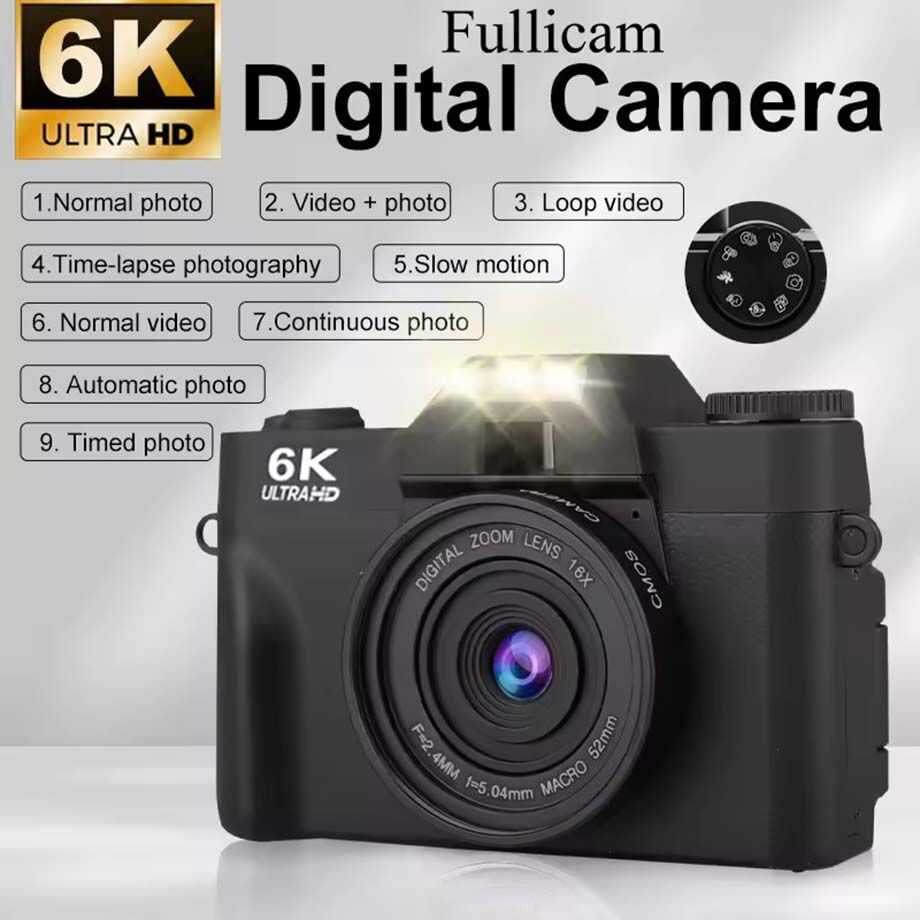 Dslr Beginner Compact Cheap Vlogging Youtube Point Shoot 6k 64mp 16x ...