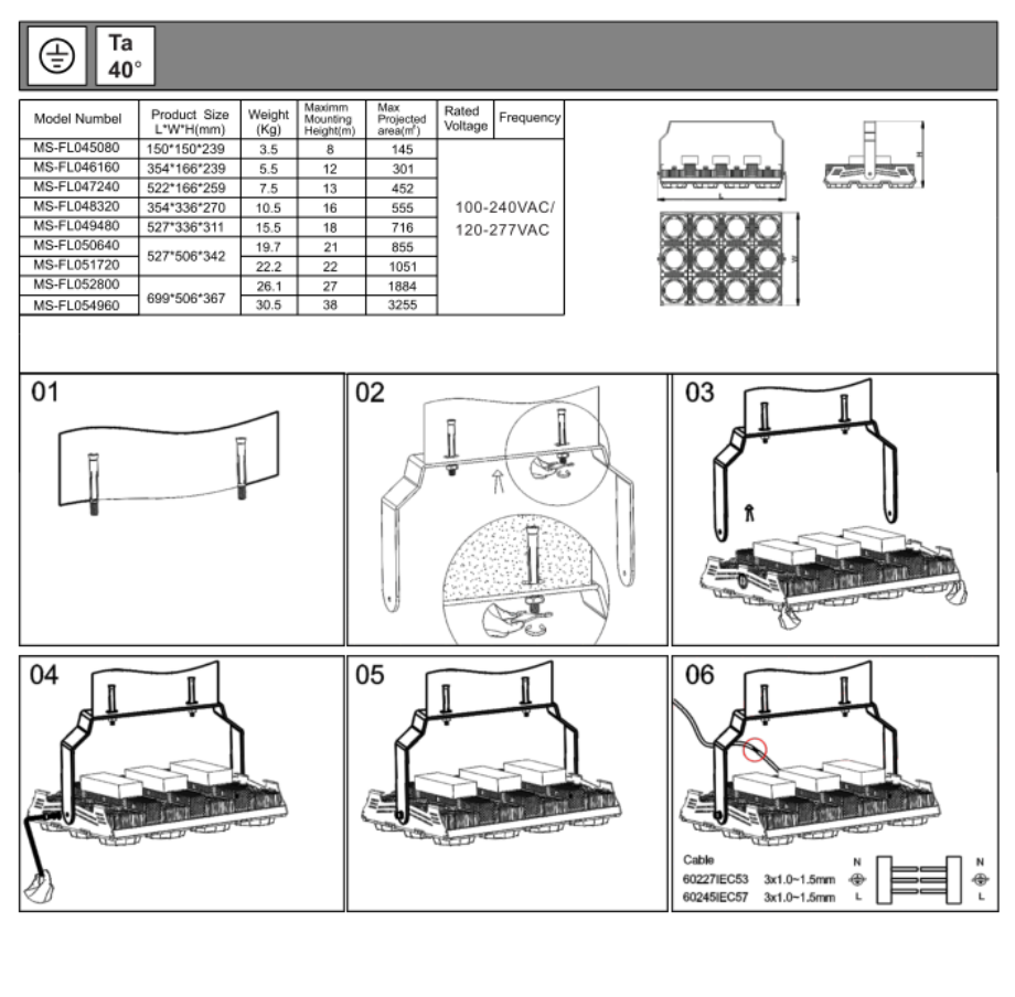 Master Series Led Flood Light 240w Outdoor, 31200lm Outside Led Sports ...