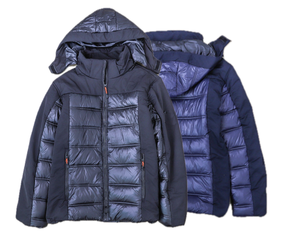 Custom Fashion Black Puffer Jacket Men Women Winter Quilted Jacket With ...