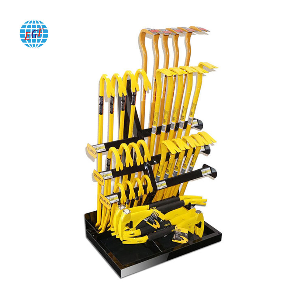 Customized Stable Pry Bars Tool Display Rack Metal Display Stands For ...