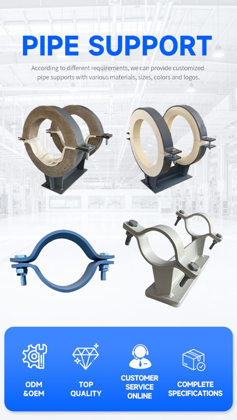 Buy China Wholesale Factory+pipe Clamp Assembly+pipe Support & Pipe ...