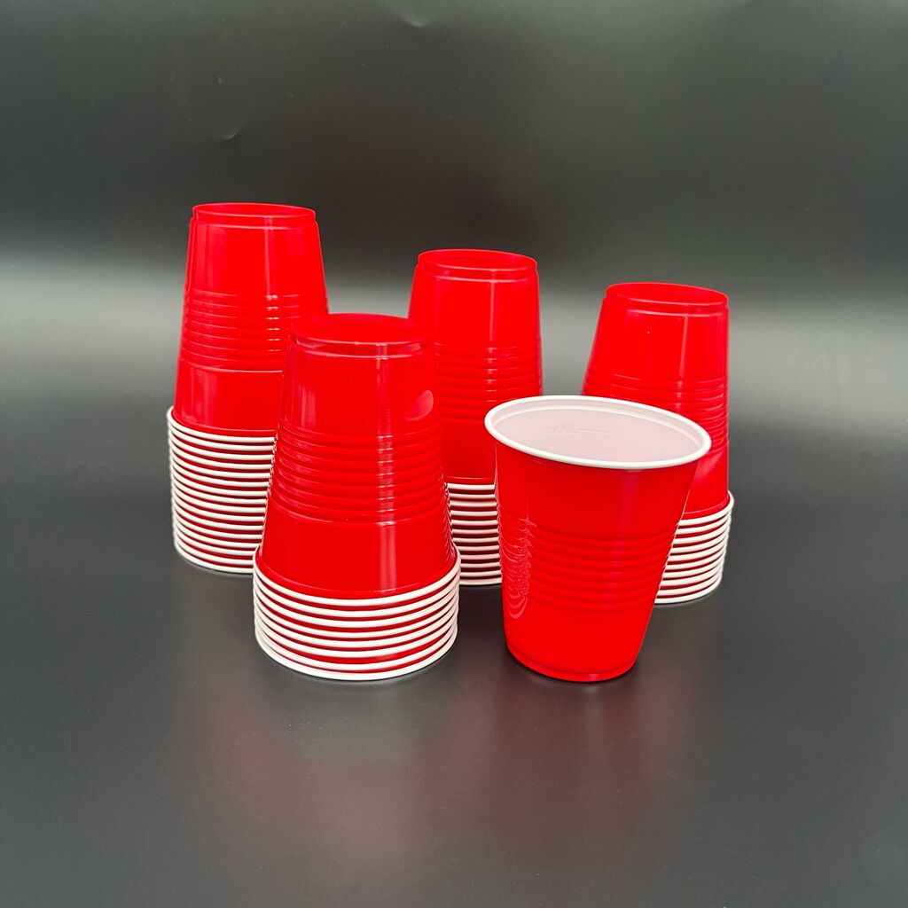 50 Pack 360ml 12oz Disposable Plastic Ps Party Red Cups $0.01 ...