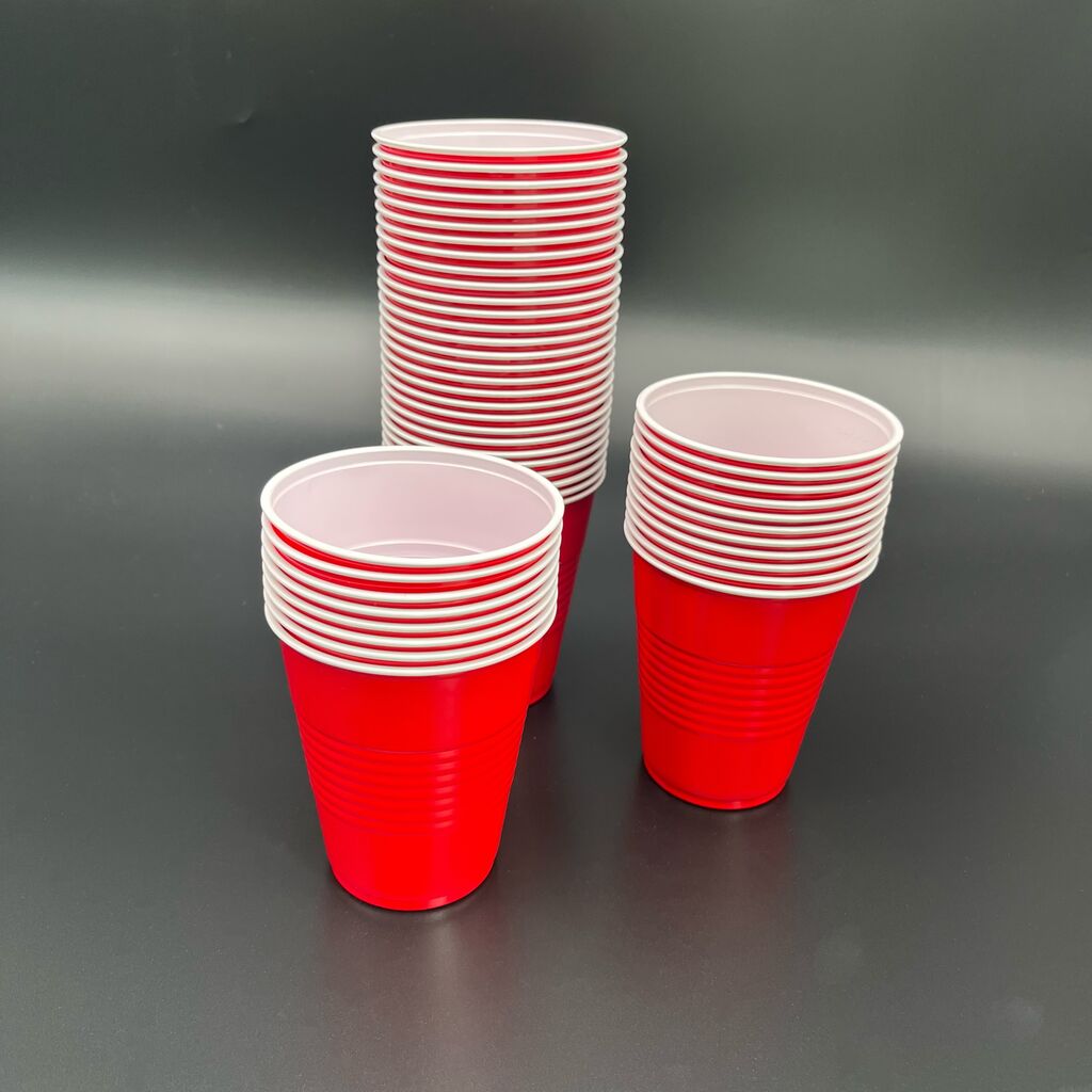 50 Pack 360ml 12oz Disposable Plastic Ps Party Red Cups $0.01 ...