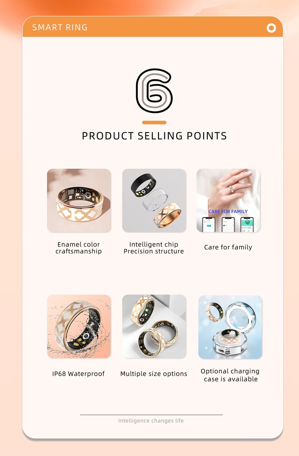 Factory Direct High Quality China Wholesale Smart Ring Sleep Heart Rate ...