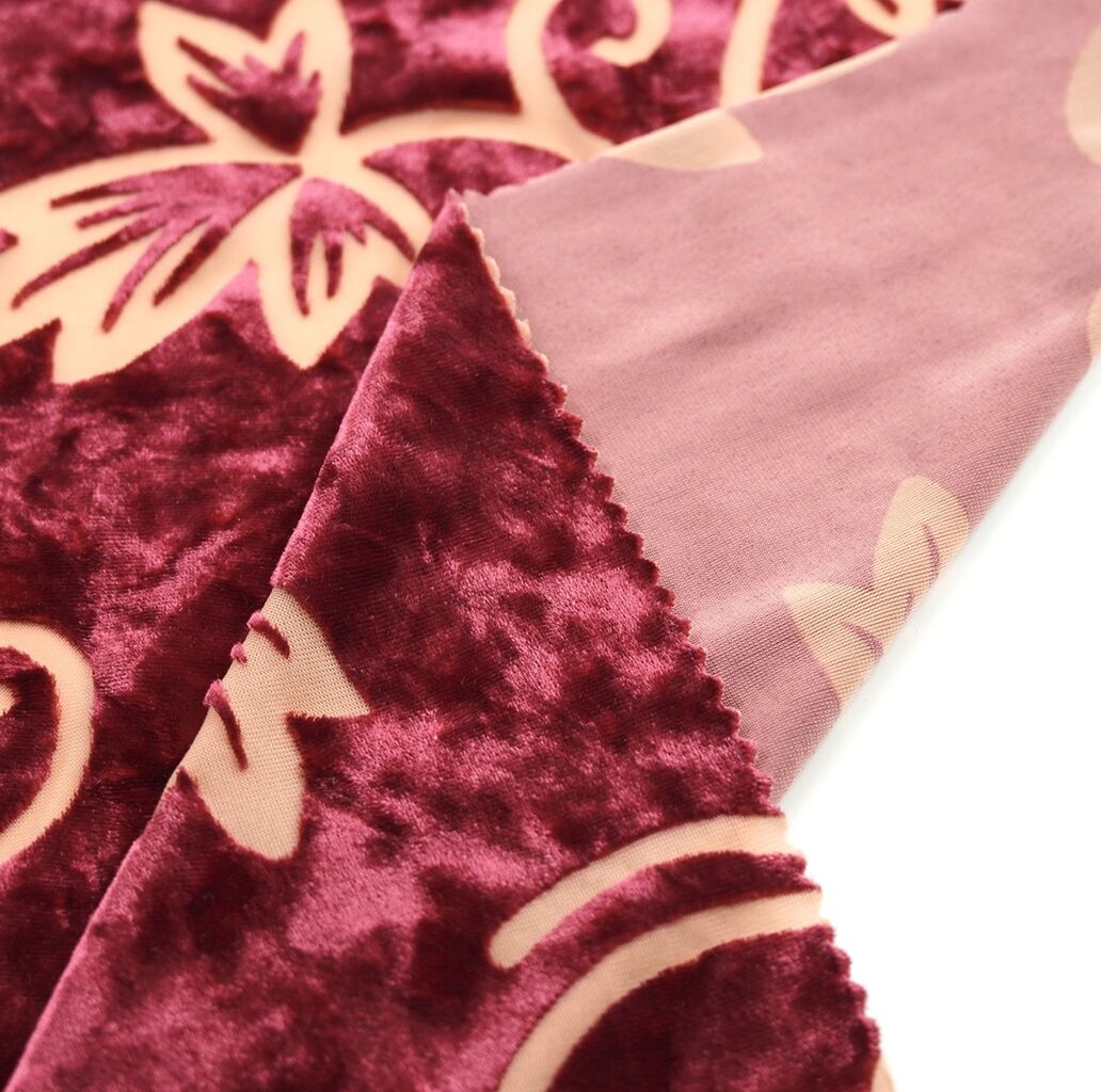 Poly Nylon Span Crush Burn-out Velvet Layered Textured Velvety Soft ...