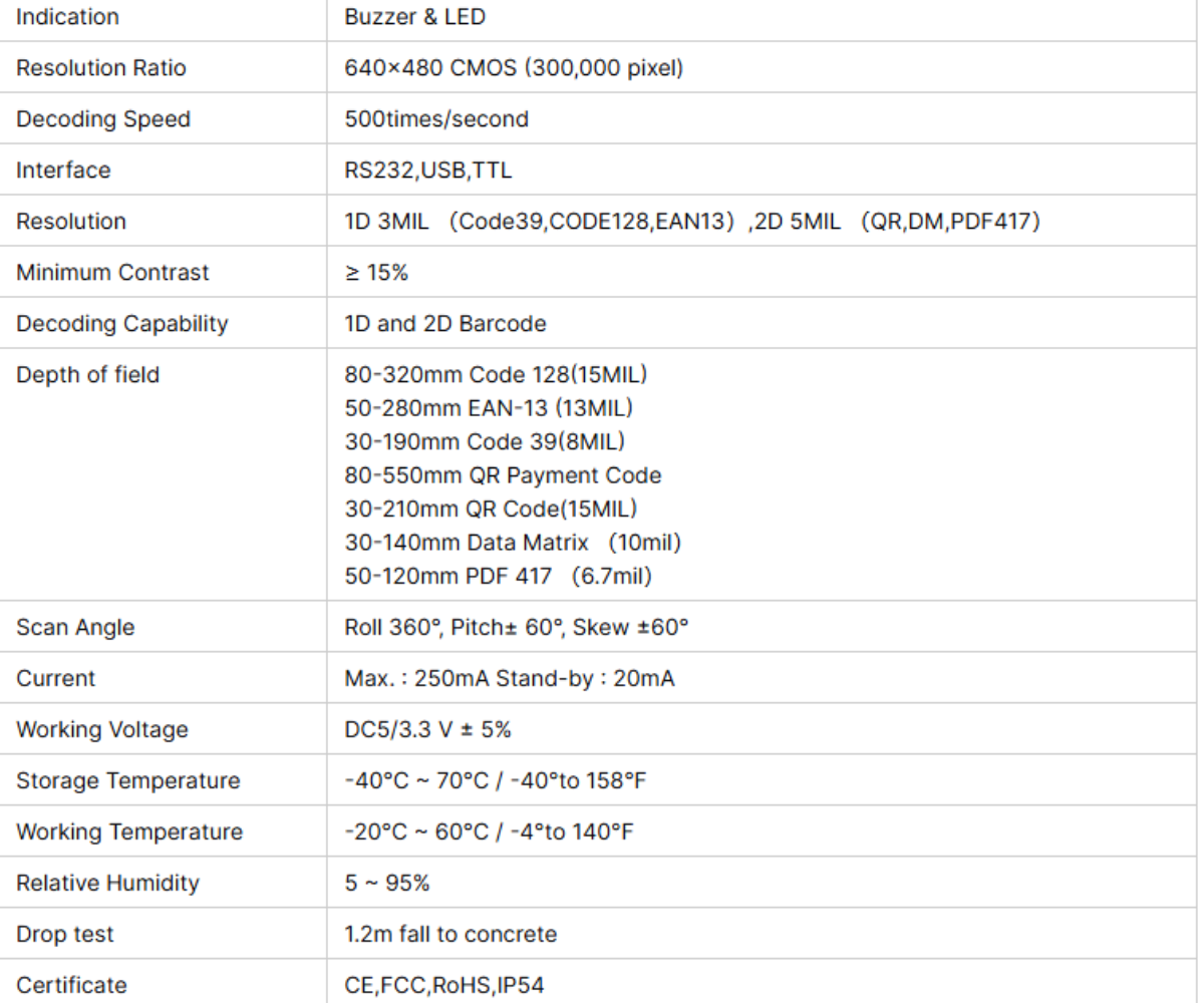 Manufacturer Ad326 1.2g With Cmos Camera Embedded 1d 2d Barcode Qr Code ...