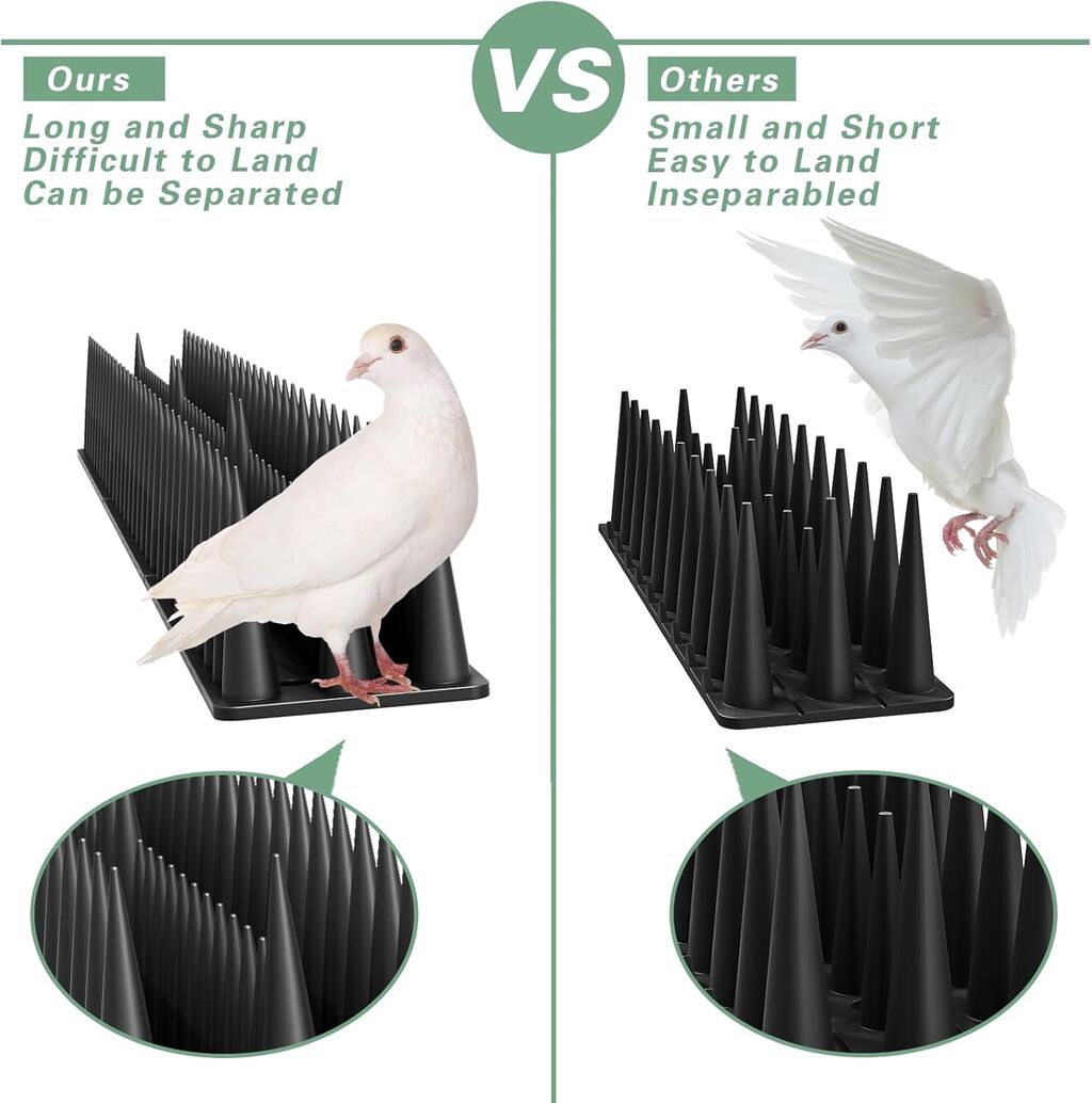 Factory Price Plastic Bird Spikes 12pieces Anti-bird Nesting Spikes For ...