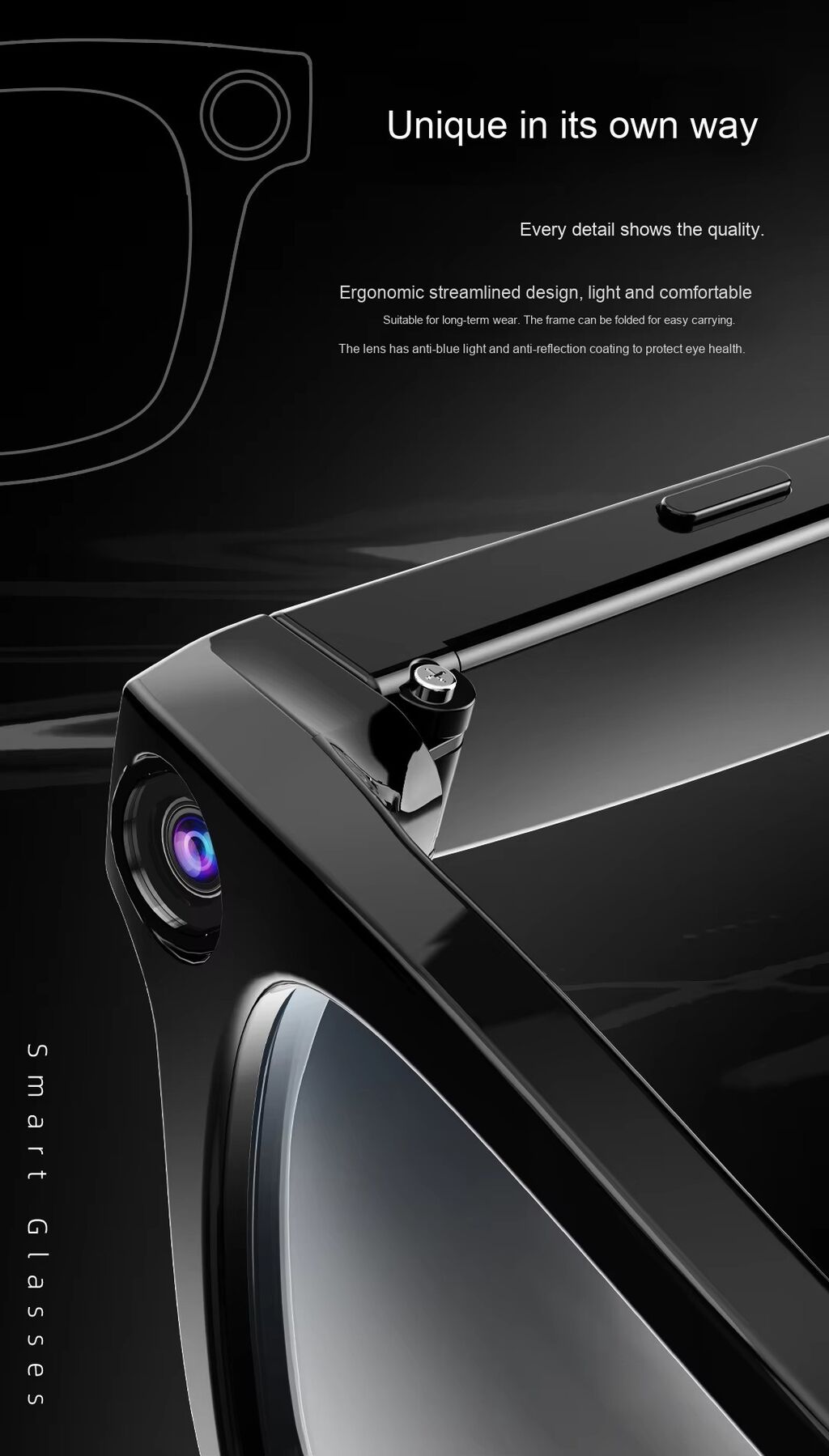 Hd 1080p Everything Recognition Ai Translation Tint Changing Smart ...