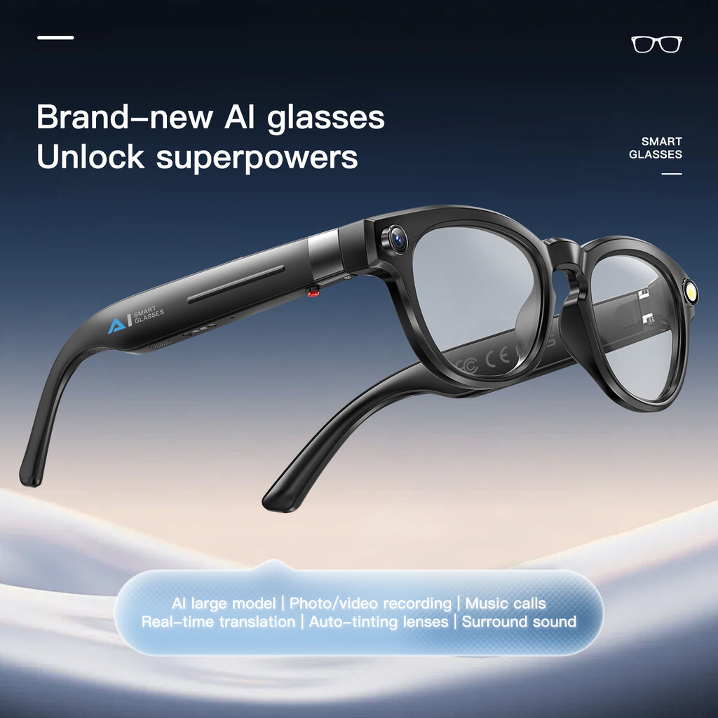 Ai Smart Glasses Hot Sale Eyeglasses With Camera Speakers & Voice ...