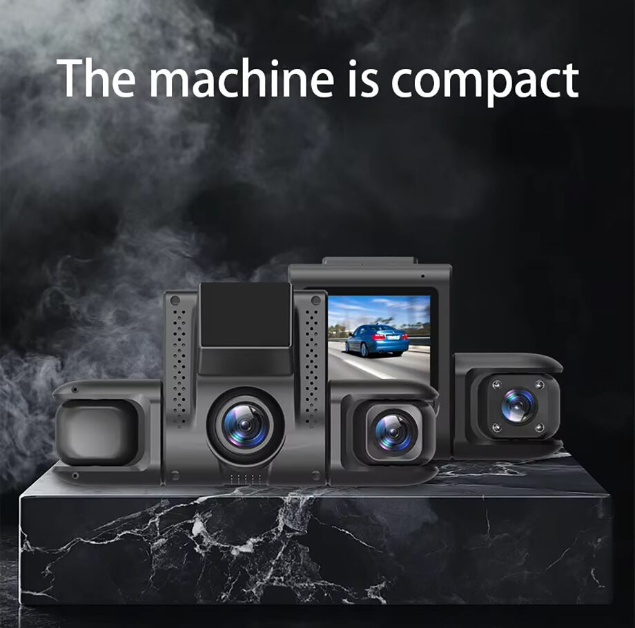 4-channel Dash Cam Front/rear Recording Microsd Compatible 2.0" Screen ...