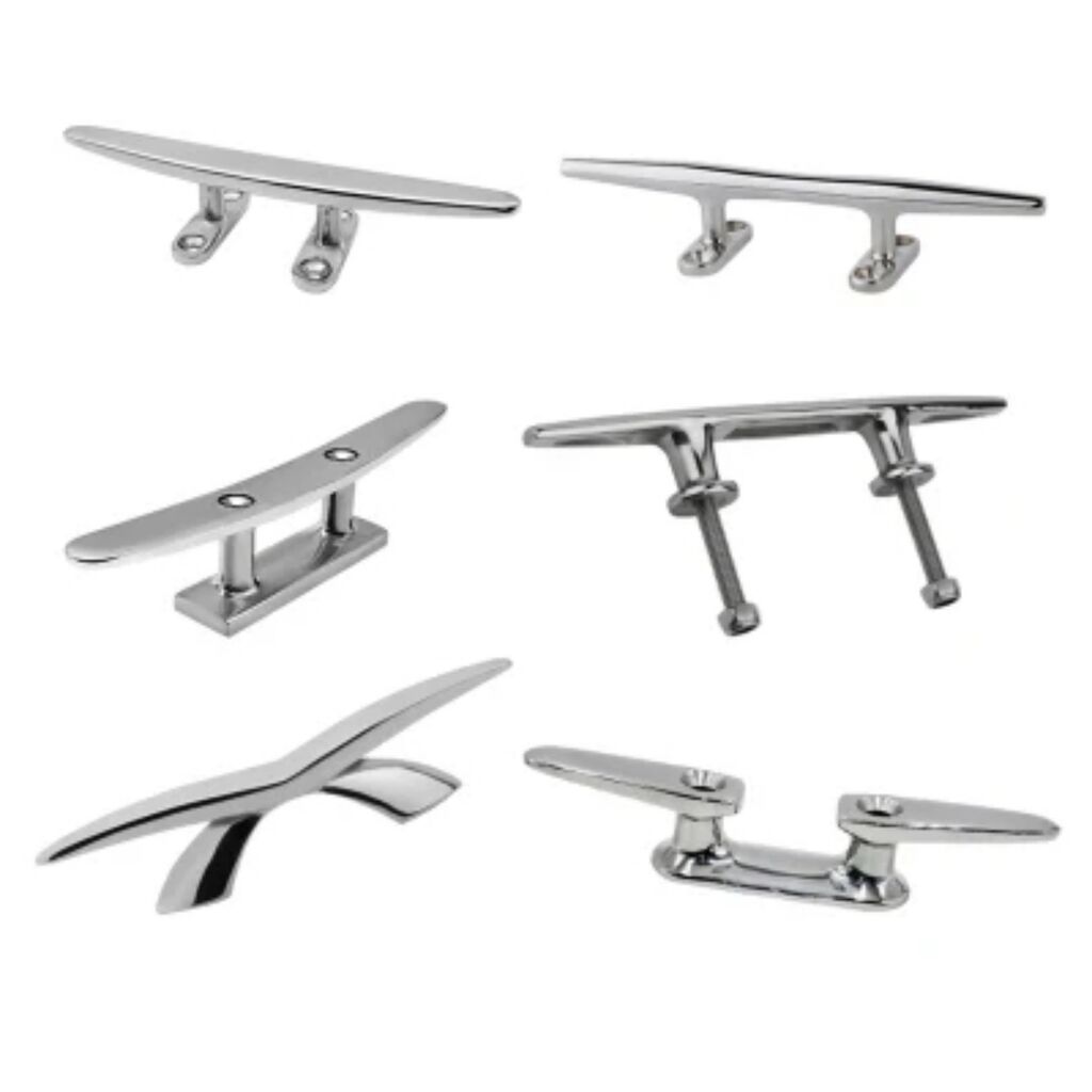 316 Stainless Steel Boat Cleats Boat Dock Cleats Open Base Flat Top ...