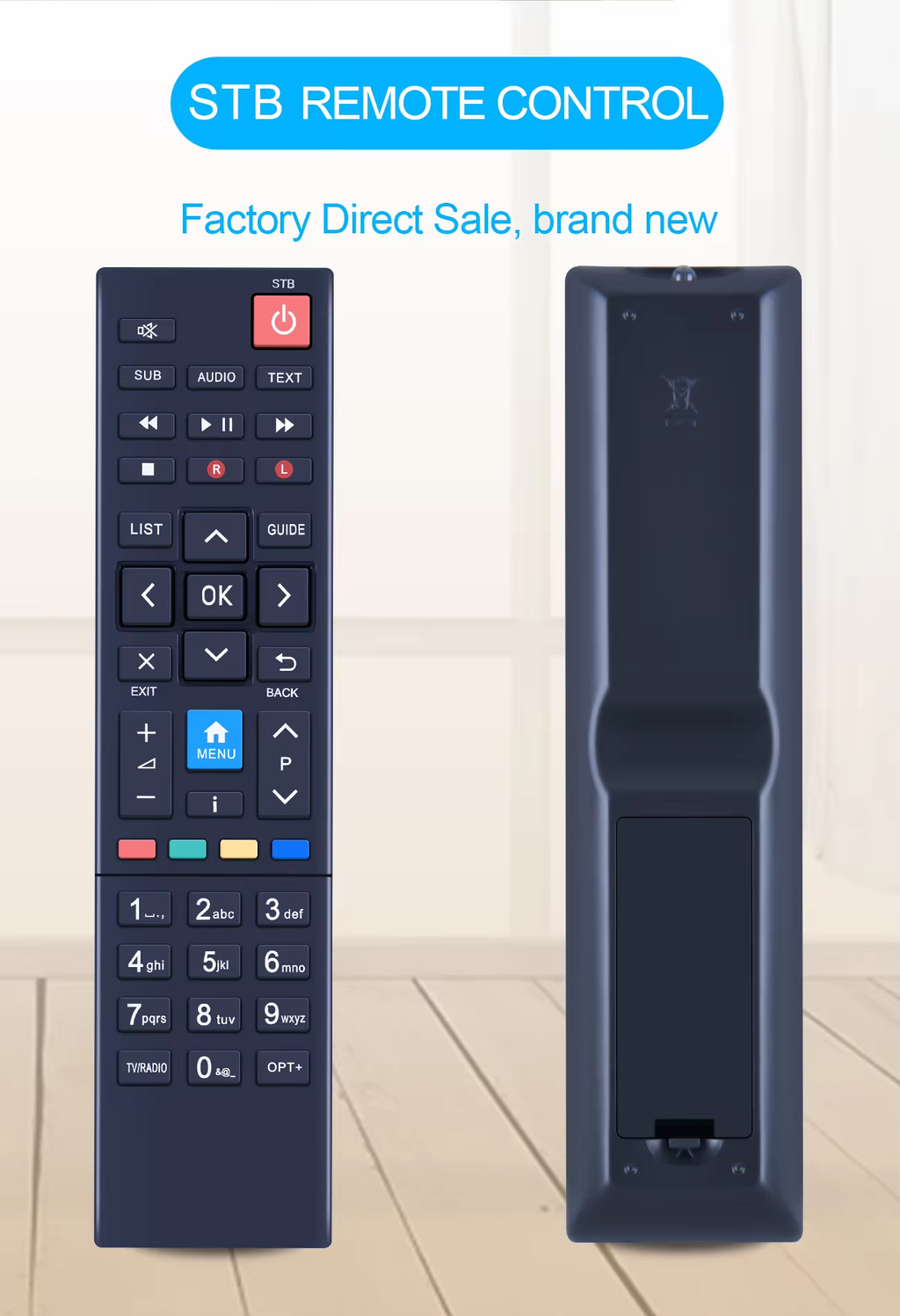 42-key Ir/ble/rf Smart Remote Control With Enhanced Protocol For Android Tv Box Projector And ...