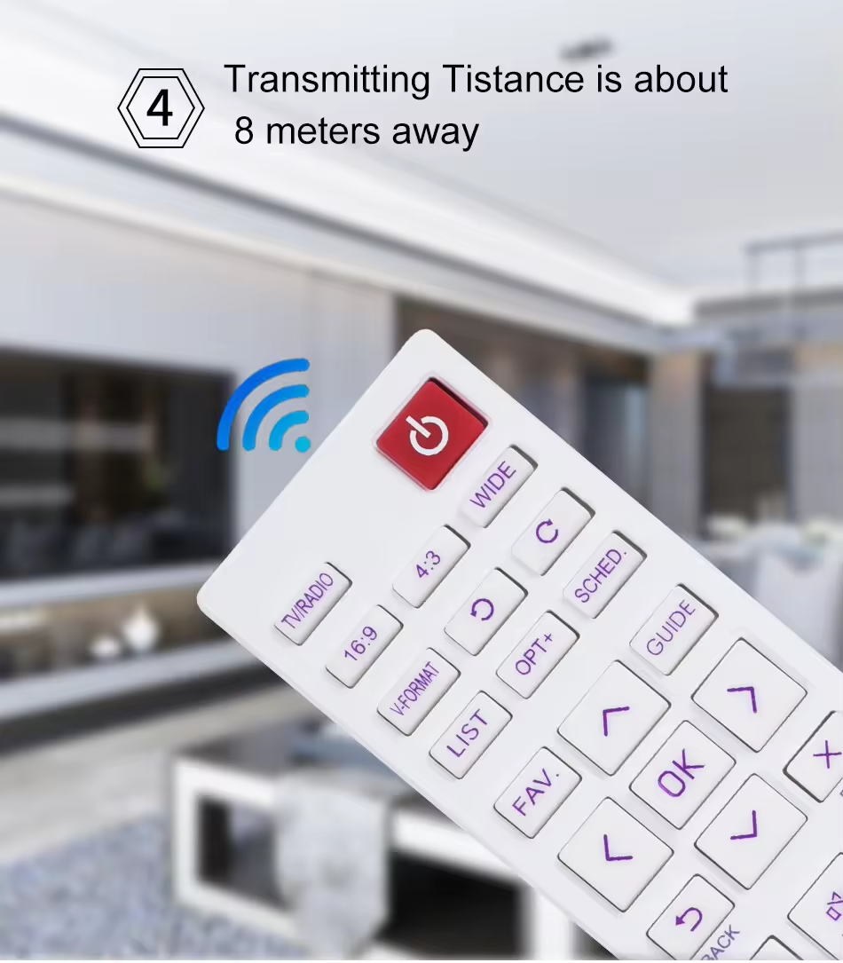 42-key Ir/ble/rf Smart Remote Control With Enhanced Protocol For Android Tv Box Projector And ...