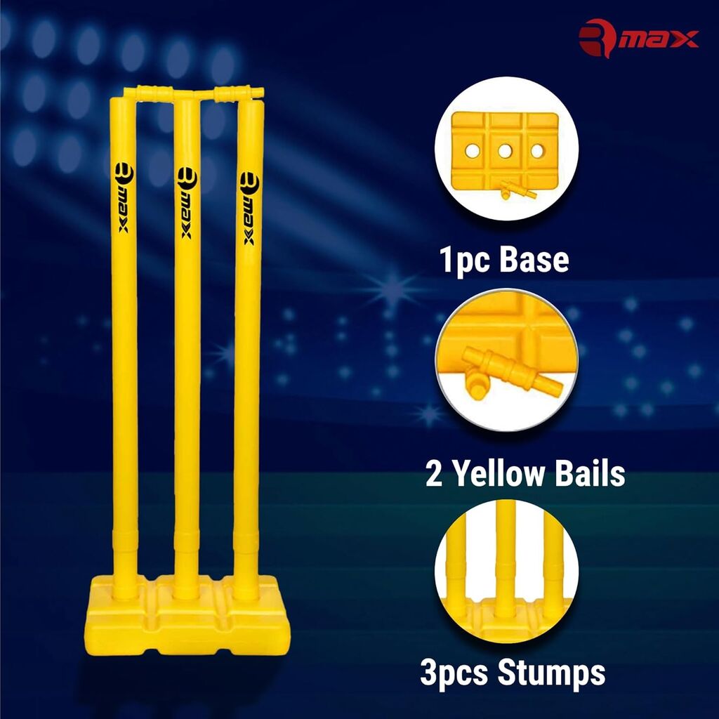 Rmax Plastic Cricket Kit For Tennis, Rubber & Wind Ball Size 4 - Buy ...