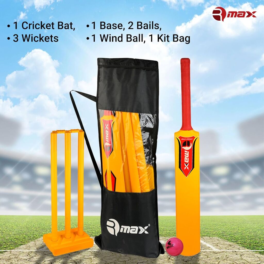 Rmax Plastic Cricket Kit For Tennis, Rubber & Wind Ball Size 4 - Buy ...
