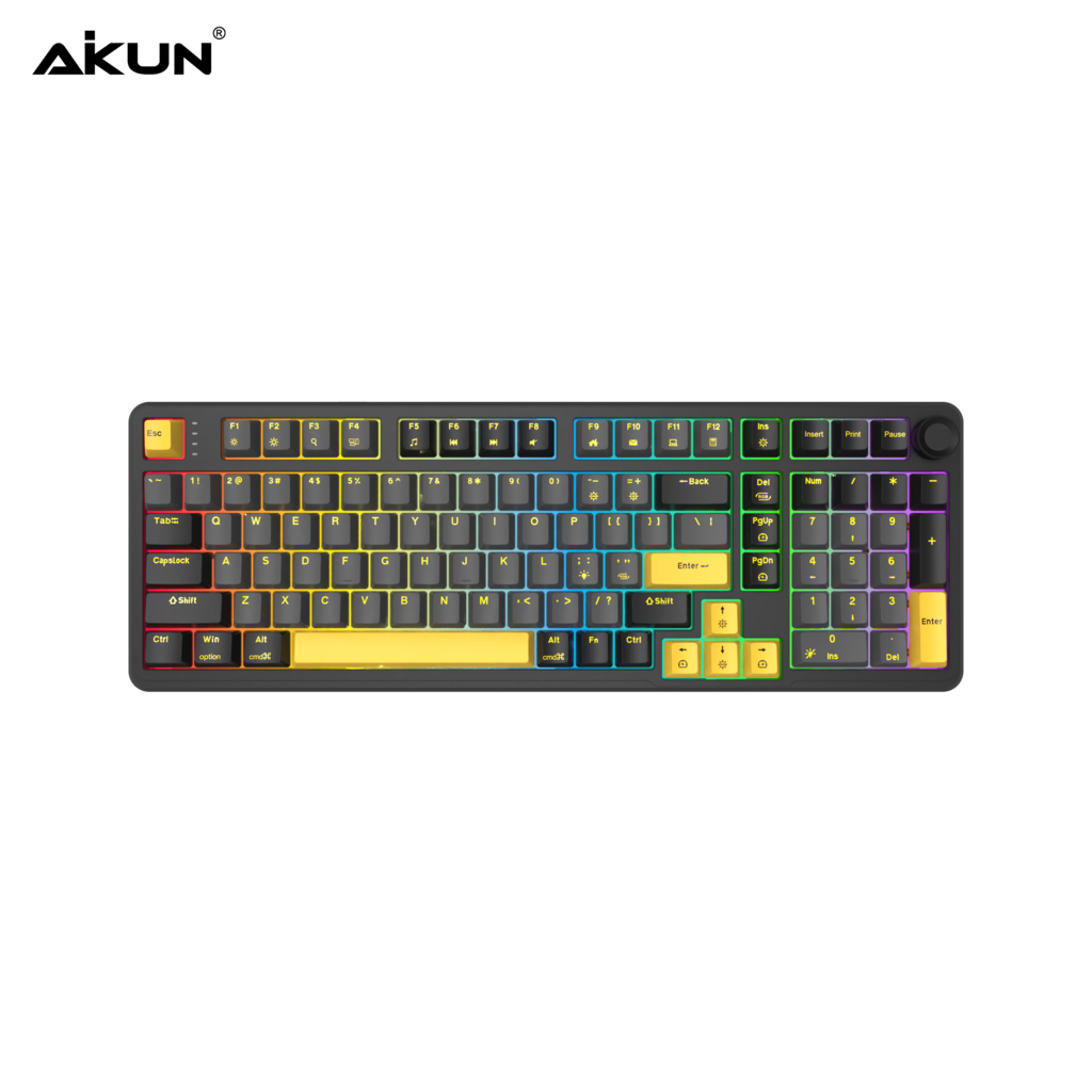 Gx9698wr Triple Wireless Mechanical Keyboard With Gasket 5 Structure ...