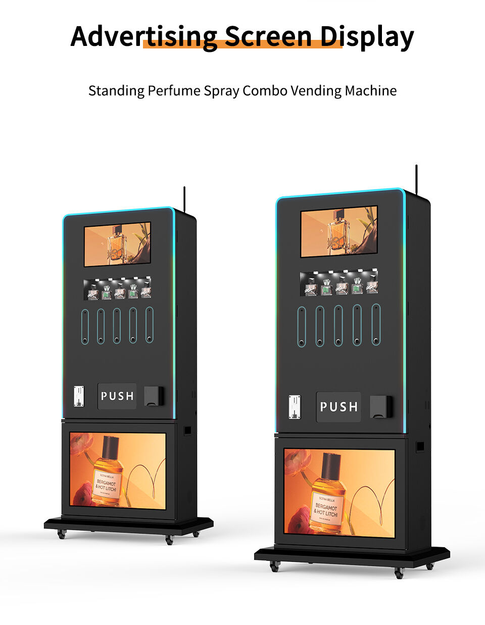 Factory Supply Wall Mounted Touch Screen Perfume Spray Vending Machine ...
