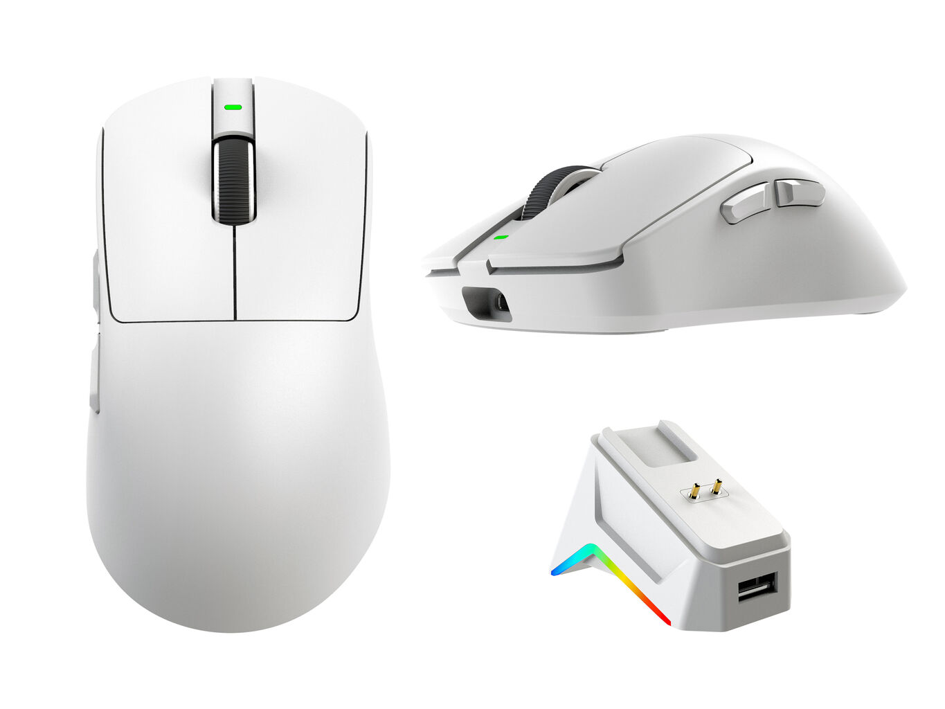 Triple-mode 2.4g Wireless+type C Wired+bluetooth Mouse Gaming Mice Rgb ...
