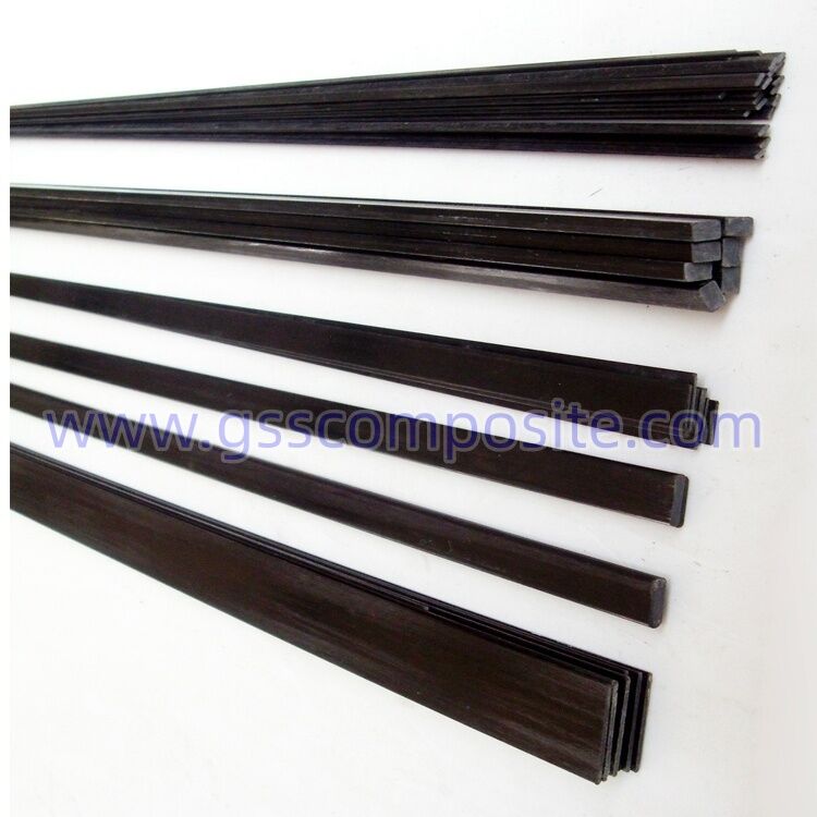 Factory Custom Cfrp Carbon Fiber Strips Flat Shape Bars 12k Carbon ...