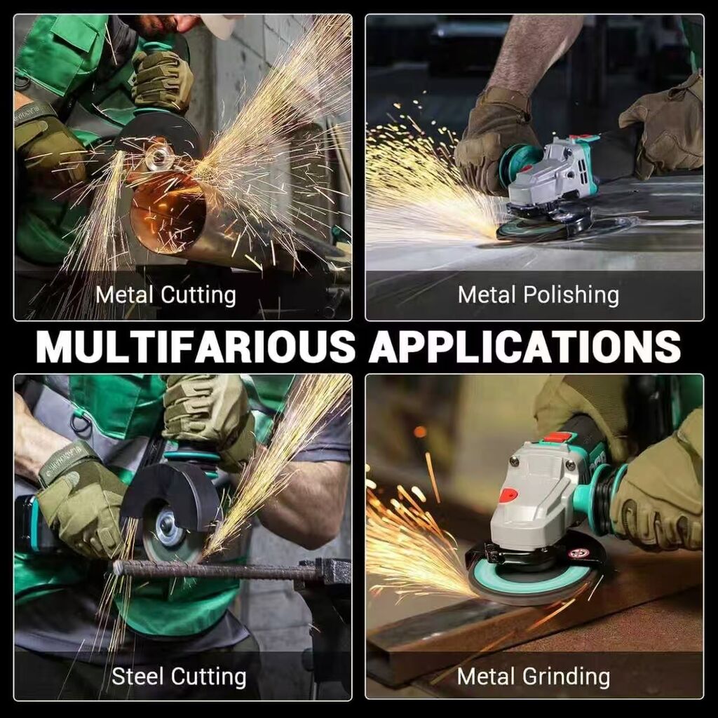 Cordless Angle Grinder 4 Inch, 21v Brushless Motor 9000rpm,lithium ...