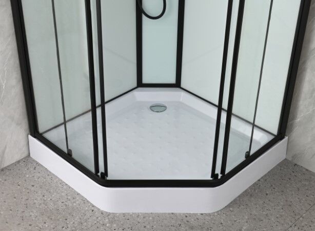 Bulk Buy China Wholesale Pentagonal Black Border Luxury Shower Room ...